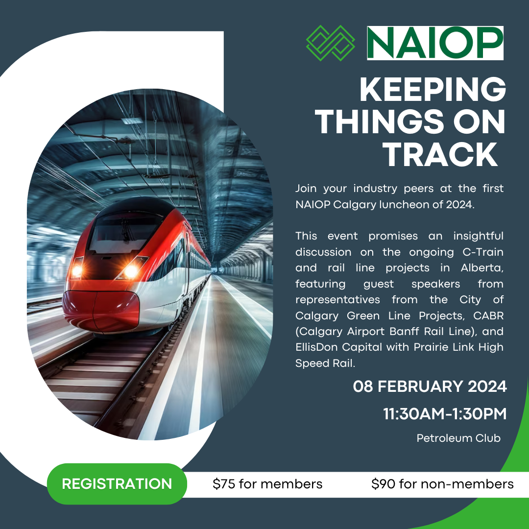 Keeping Things On Track - NAIOP Calgary